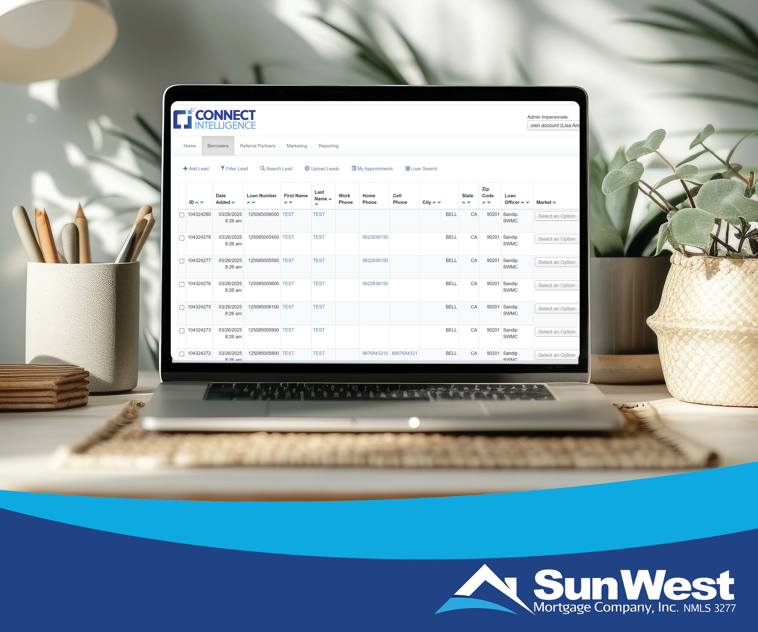 Sun West Mortgage :: Login